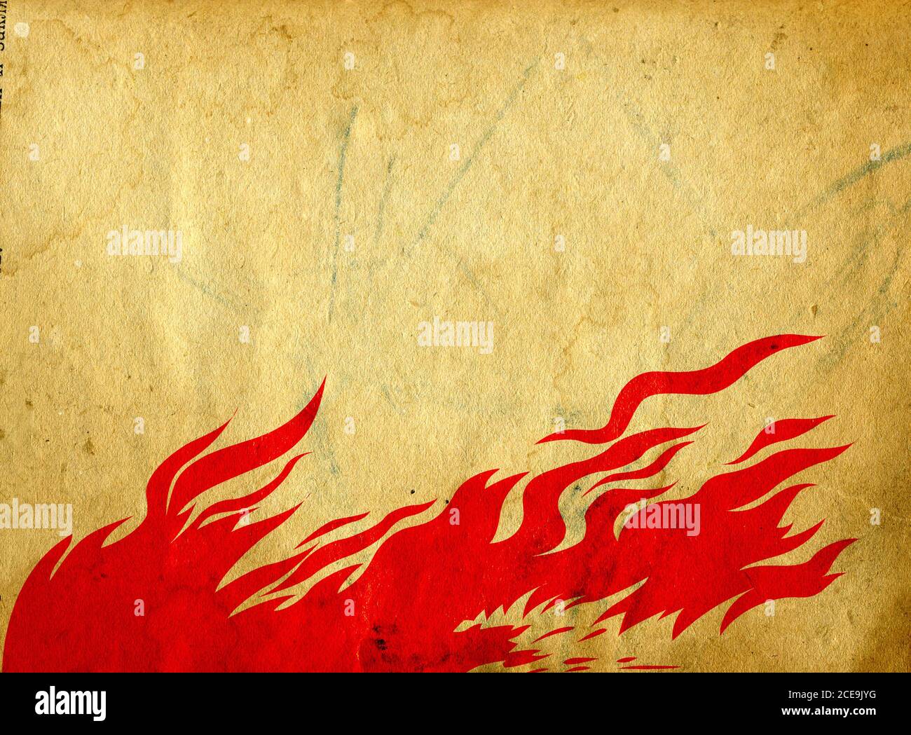 red fire on grunge background Stock Photo - Alamy