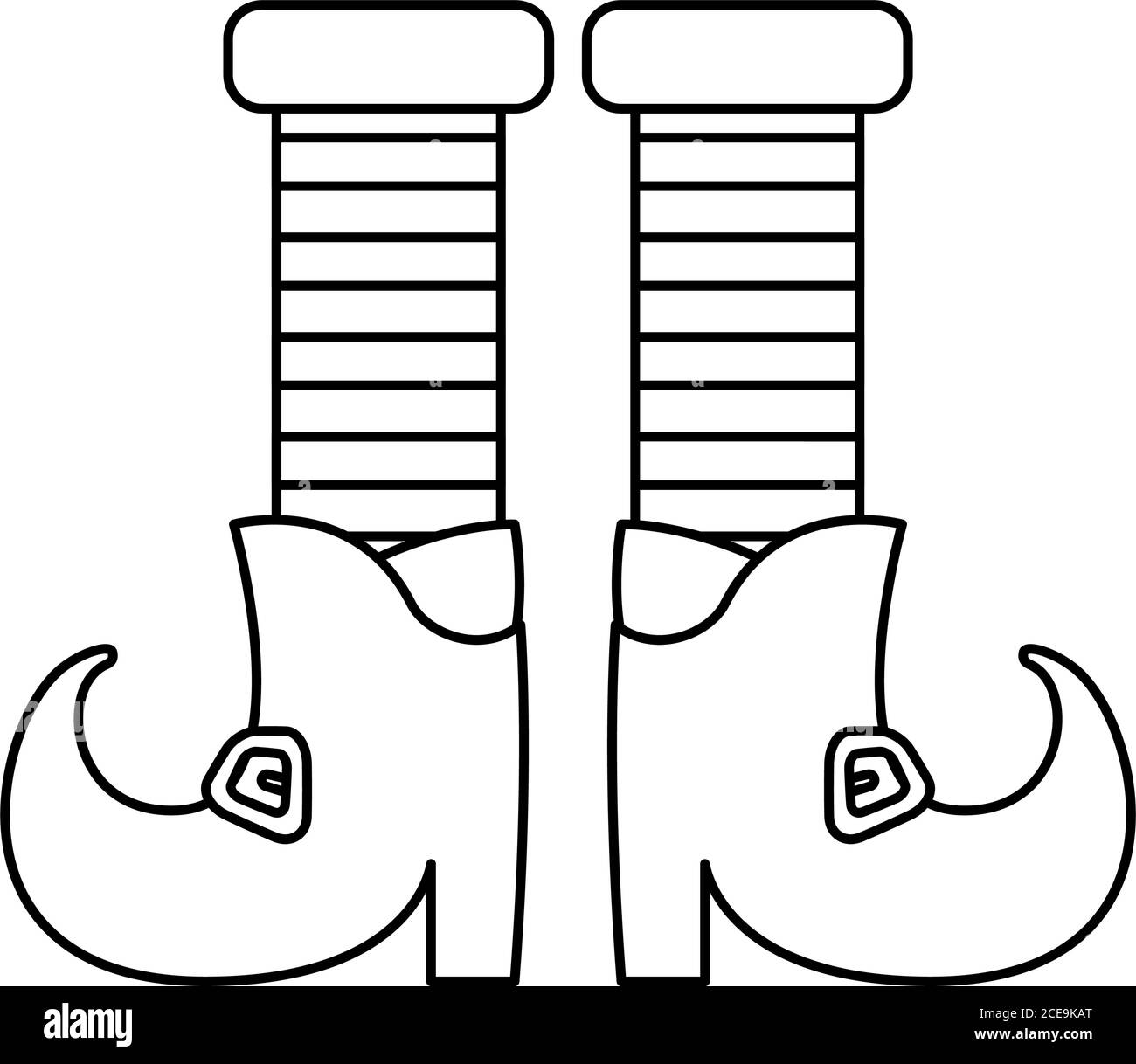 saint patrick leprechaun legs with boots vector illustration design ...