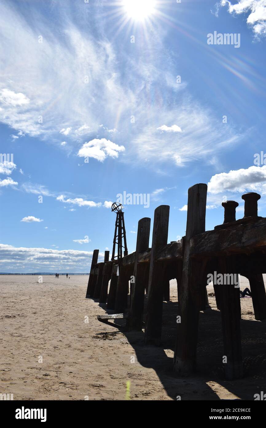 The Old Pier at Lytham St Annes Stock Photo - Alamy