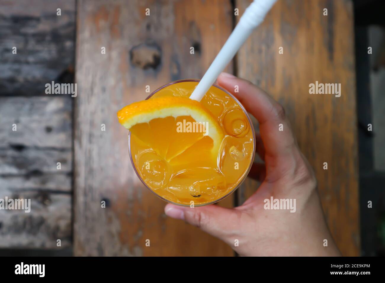juice, orange juice with orange topping Stock Photo - Alamy