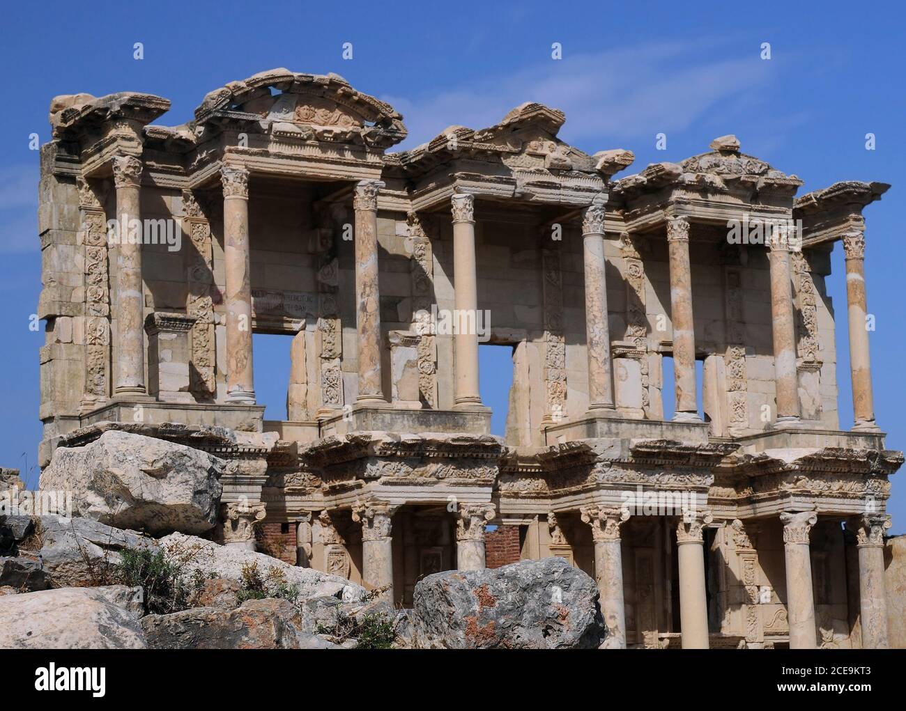 Library of Celsus in Ephesus Stock Photo - Alamy