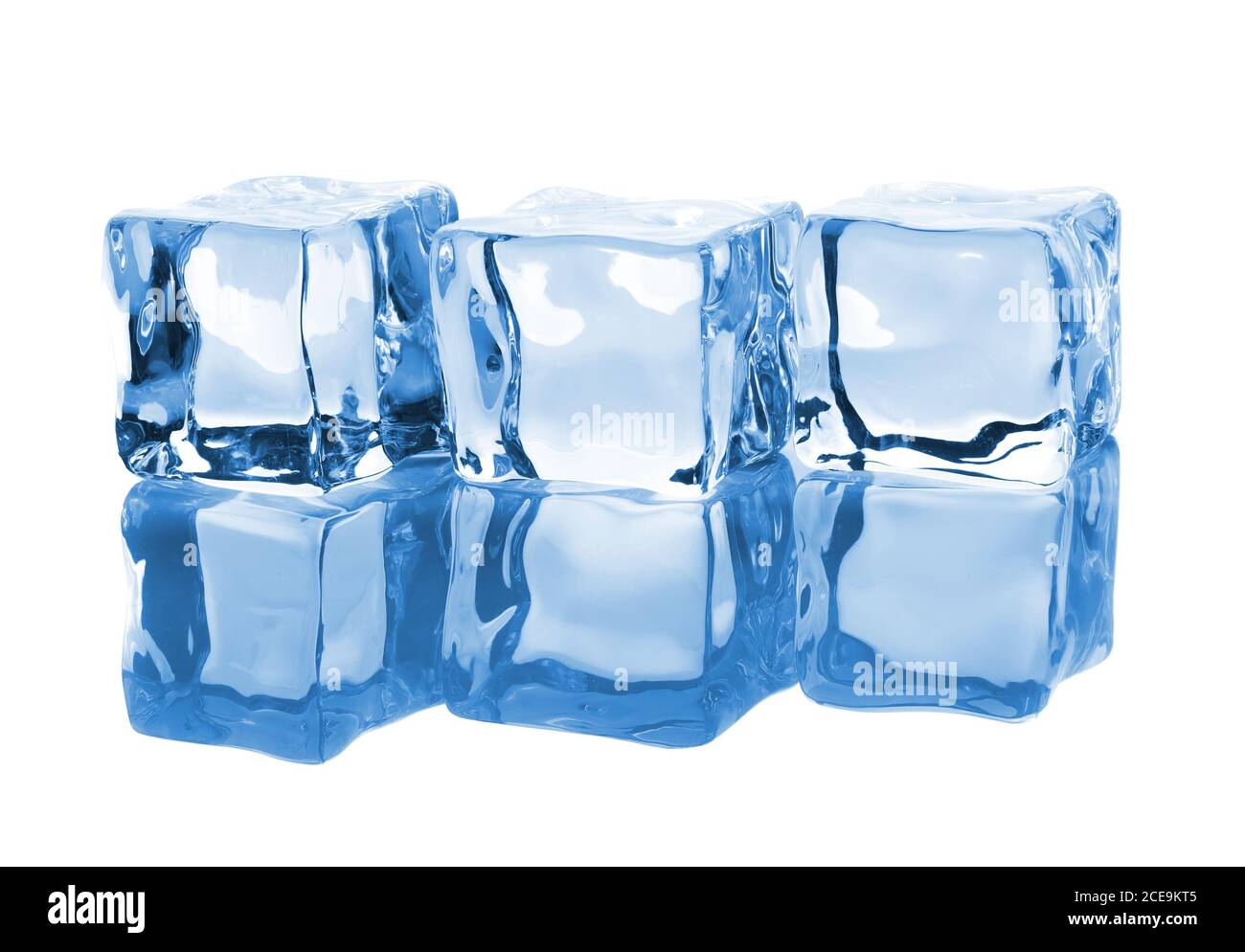 Three ice cubes water Cut Out Stock Images & Pictures - Alamy