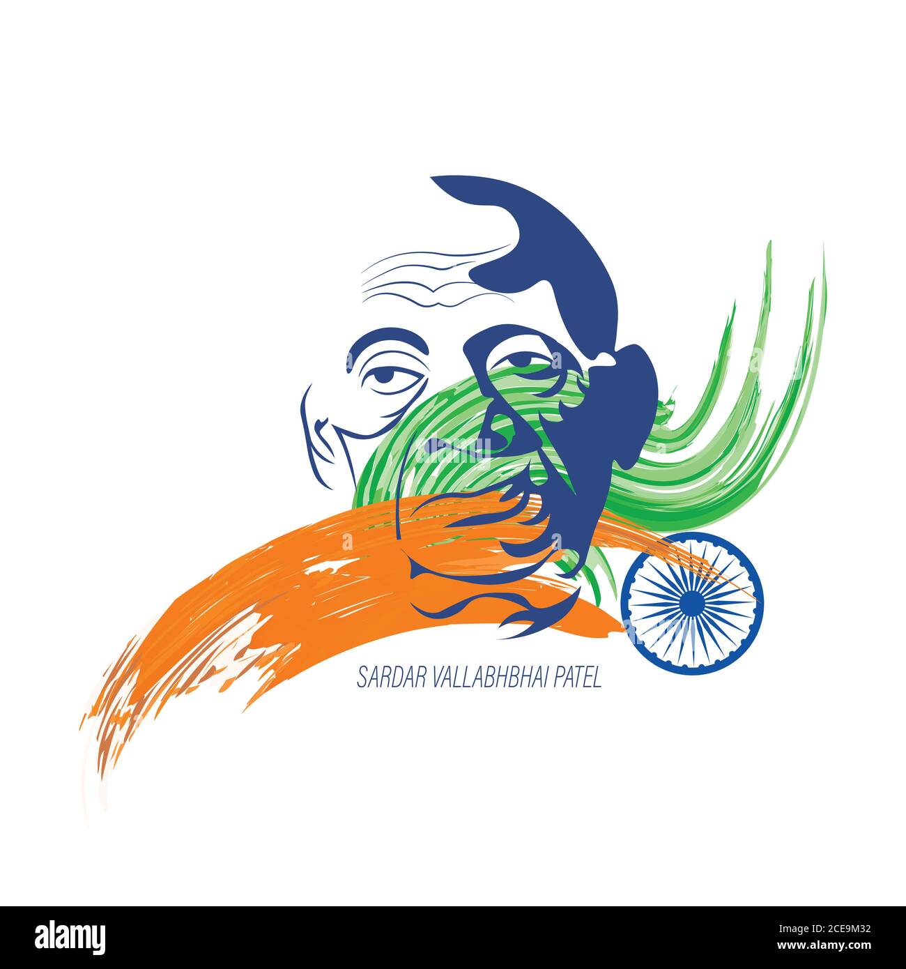 Vector Illustration of Sardar Vallabhbhai Patel, the Iron man of India ...