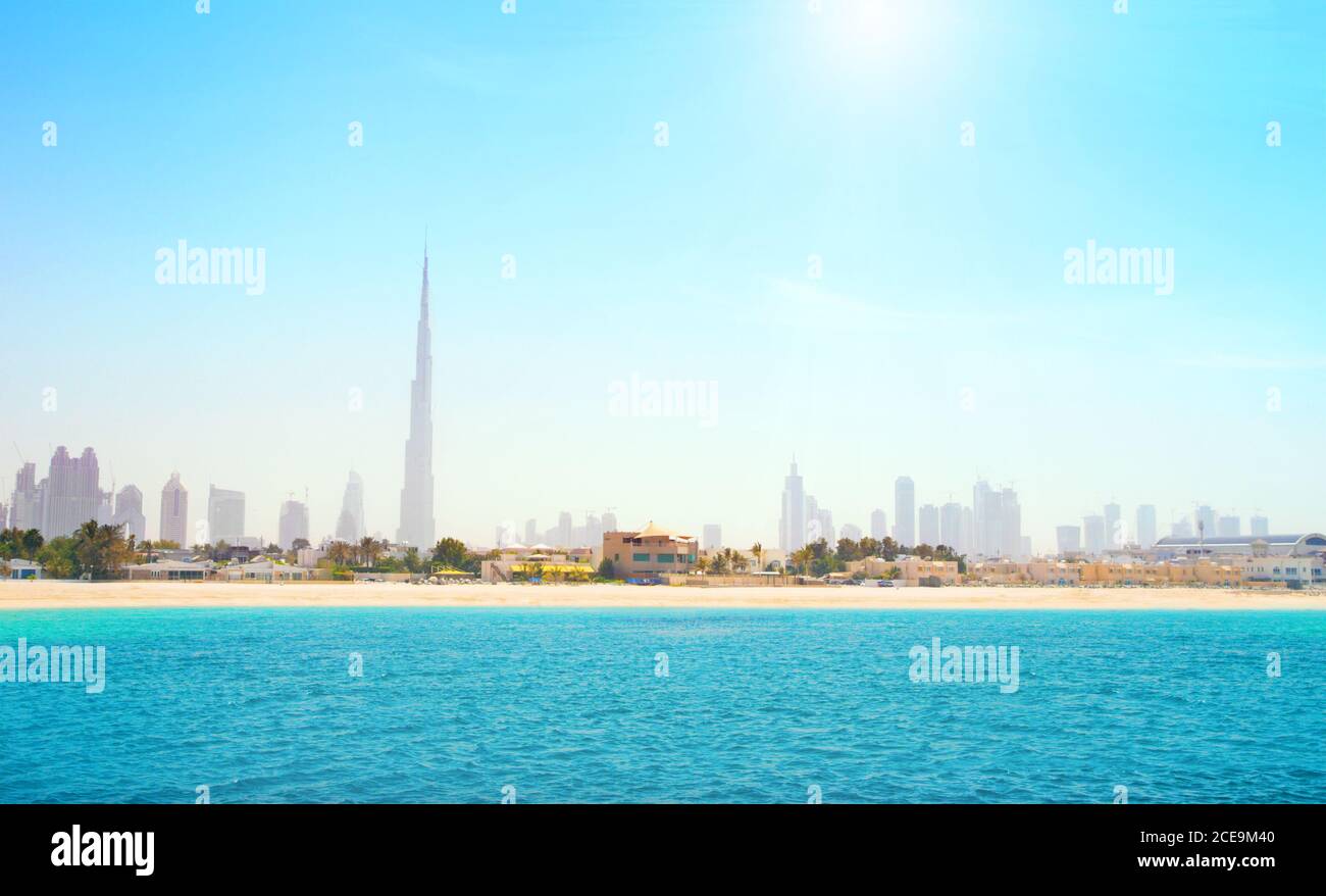 Beautiful dubai beach in hi-res stock photography and images - Alamy