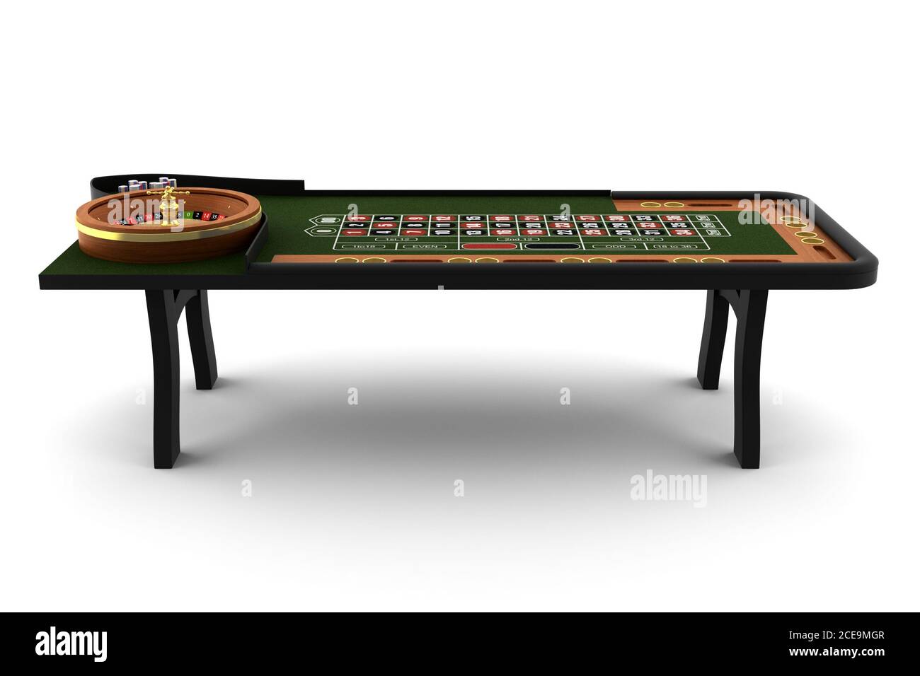 roulette table isolated on white Stock Photo - Alamy