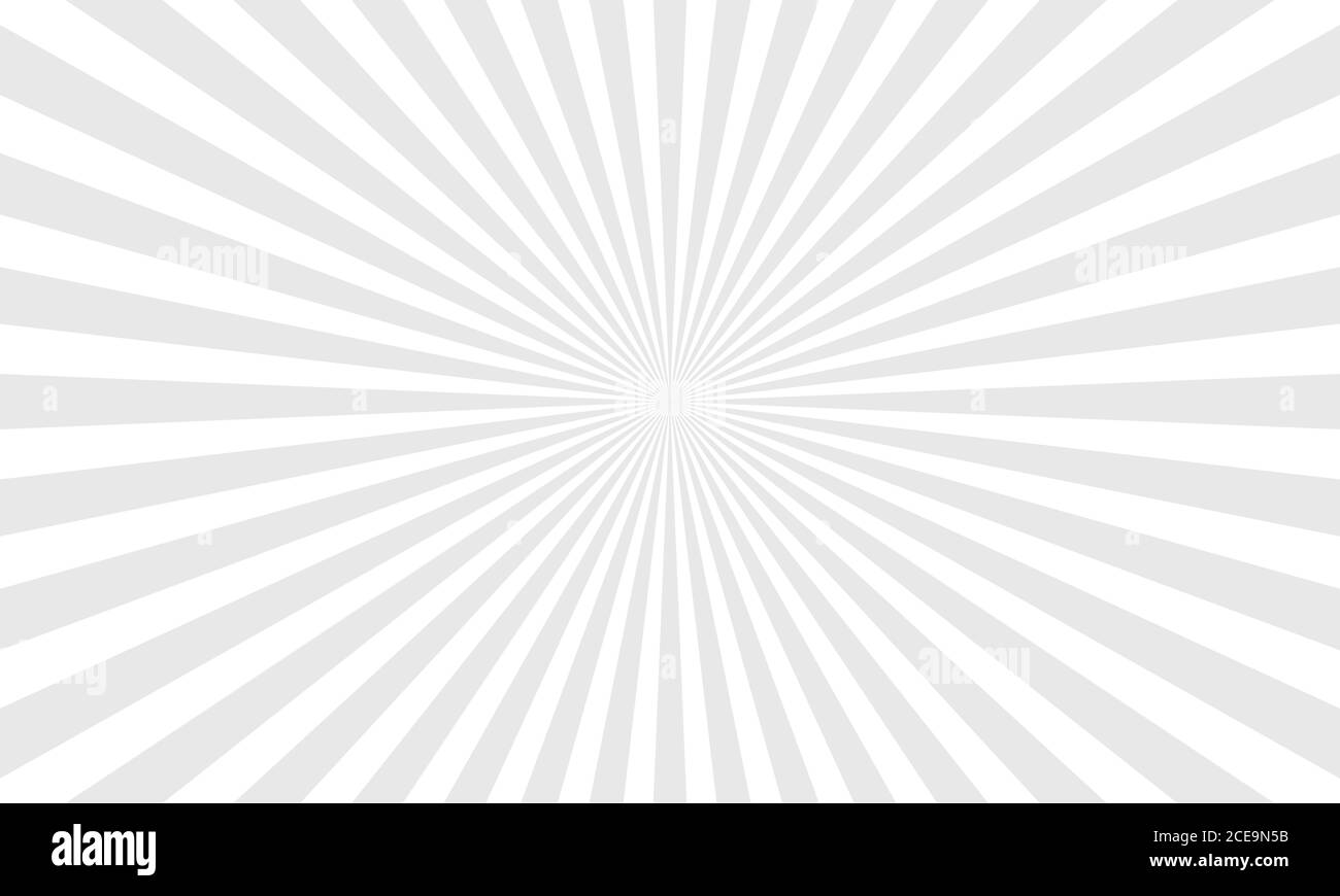 Abstract geometric monochrome background with rays from center Stock ...