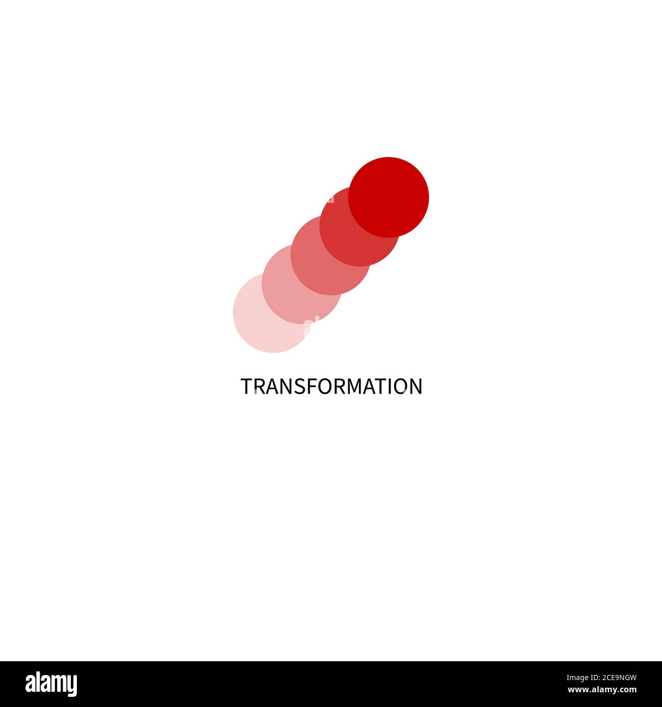 Logo change, transformation. Business icon, innovation development ...