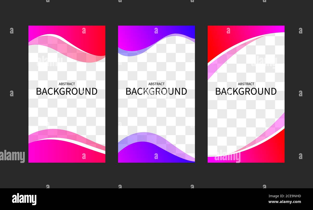 Set of abstract geometric templates for web applications. Graphic ...