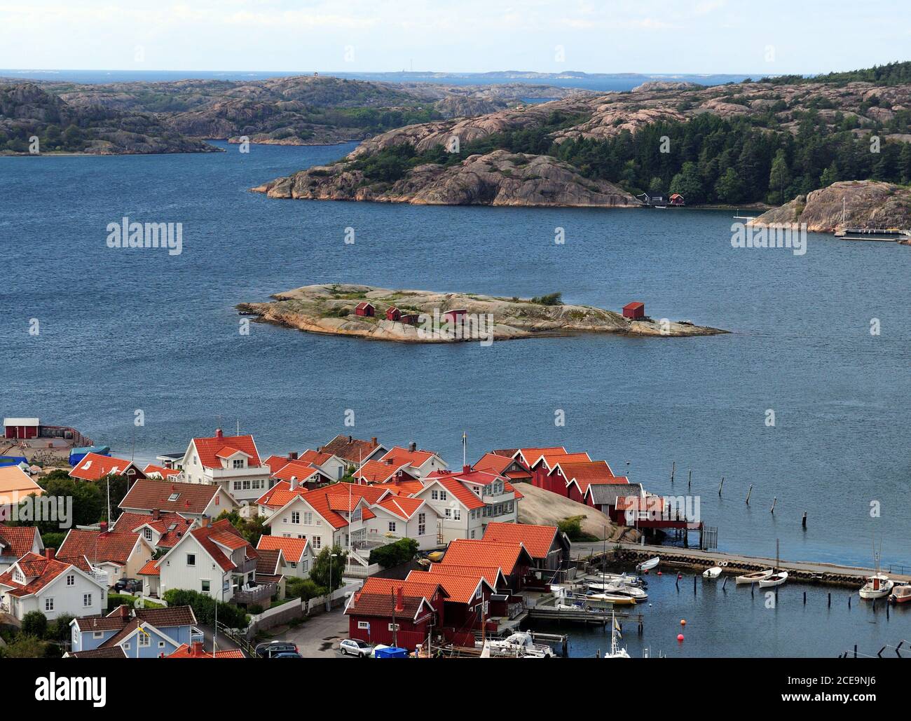 View From Vetteberget Hill To Skerry Islands Around Fjallbacka On A ...