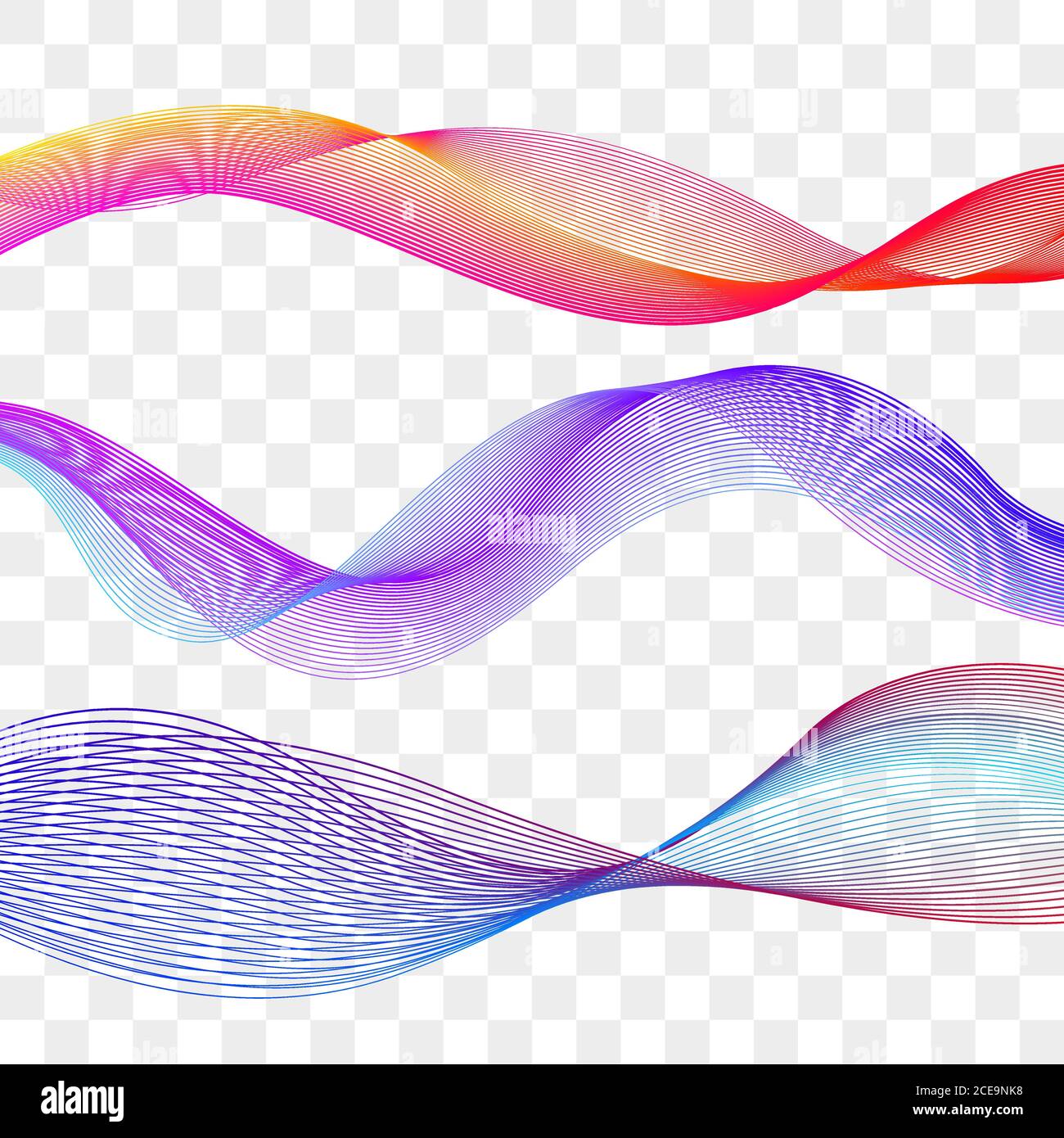 Moving red wavy lines Stock Vector Images - Alamy