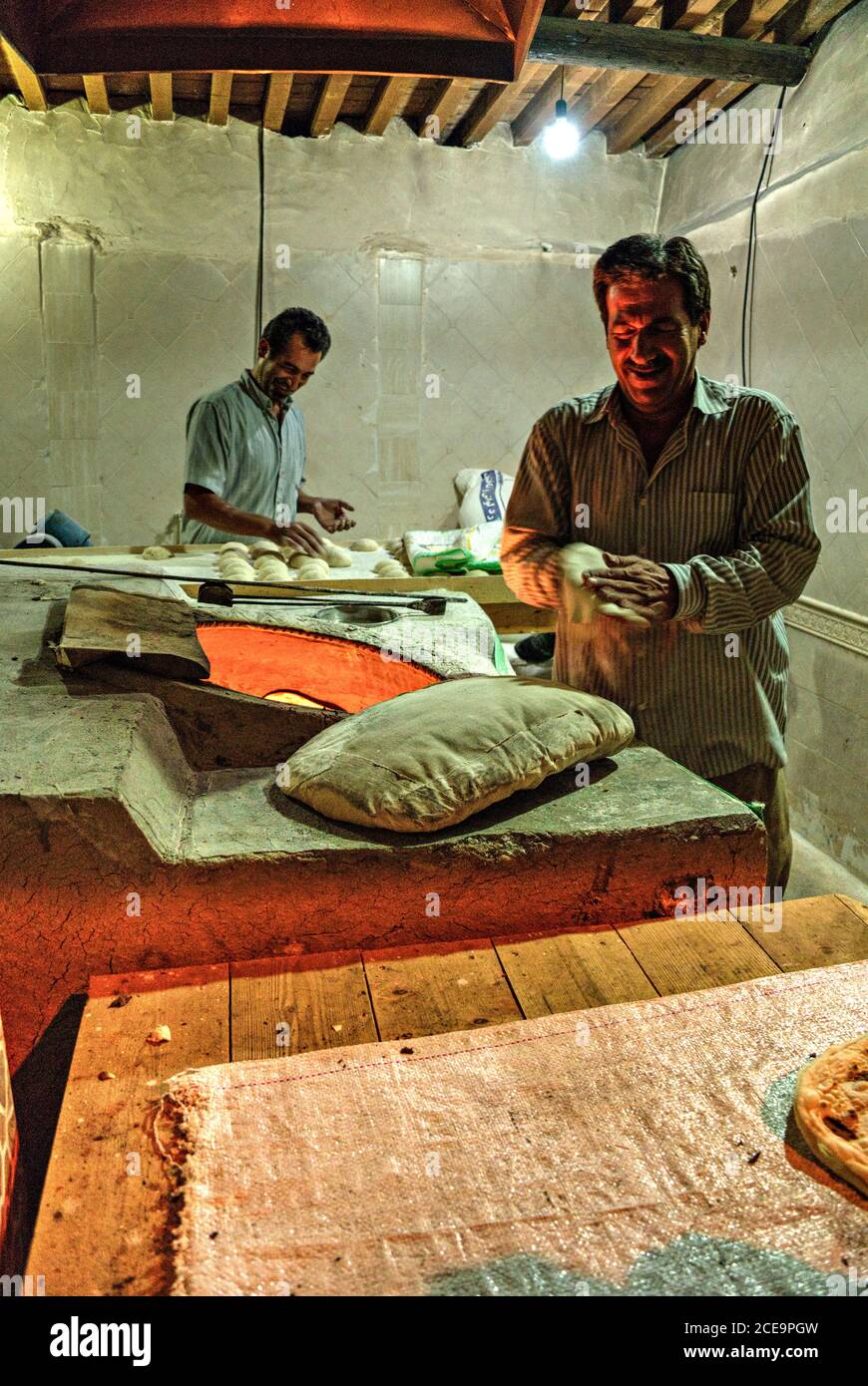 Bakers in their workshop and bakery, Masuleh, Gilan Province, Iran ...