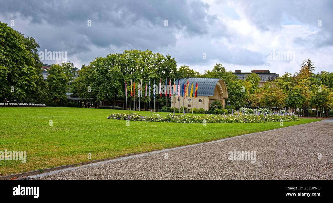 outdoor concert venue; open air entertainment; shell, row of large ...