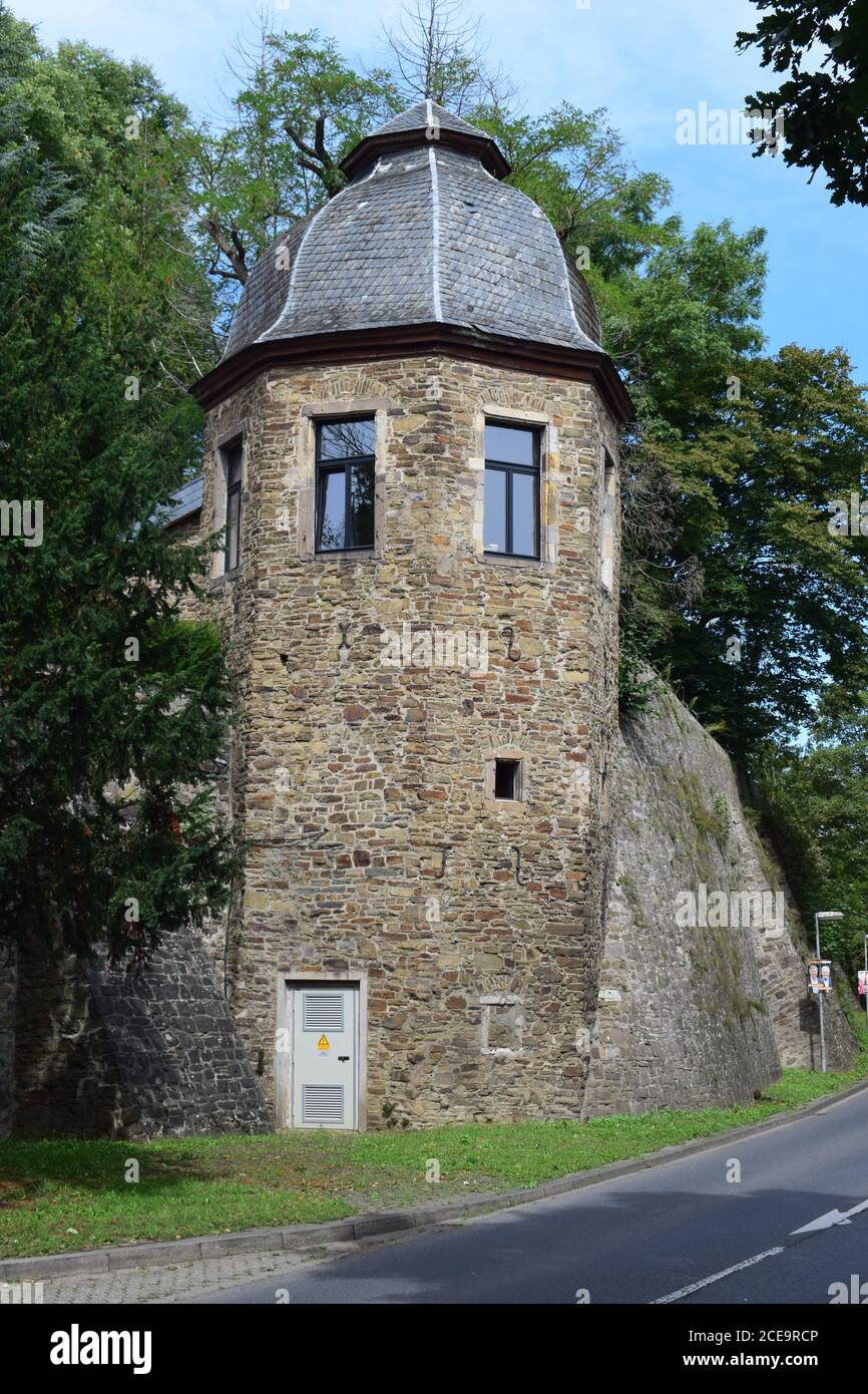corner tower of city walls Stock Photo - Alamy
