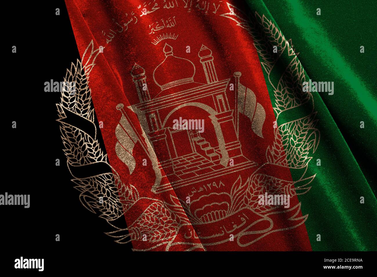 High detailed flag afghanistan national hi-res stock photography and ...