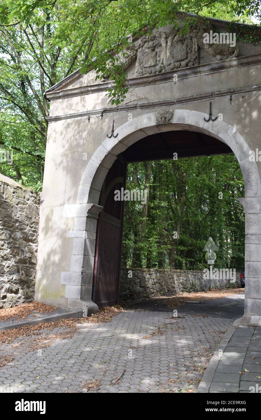 dark old gate Stock Photo - Alamy