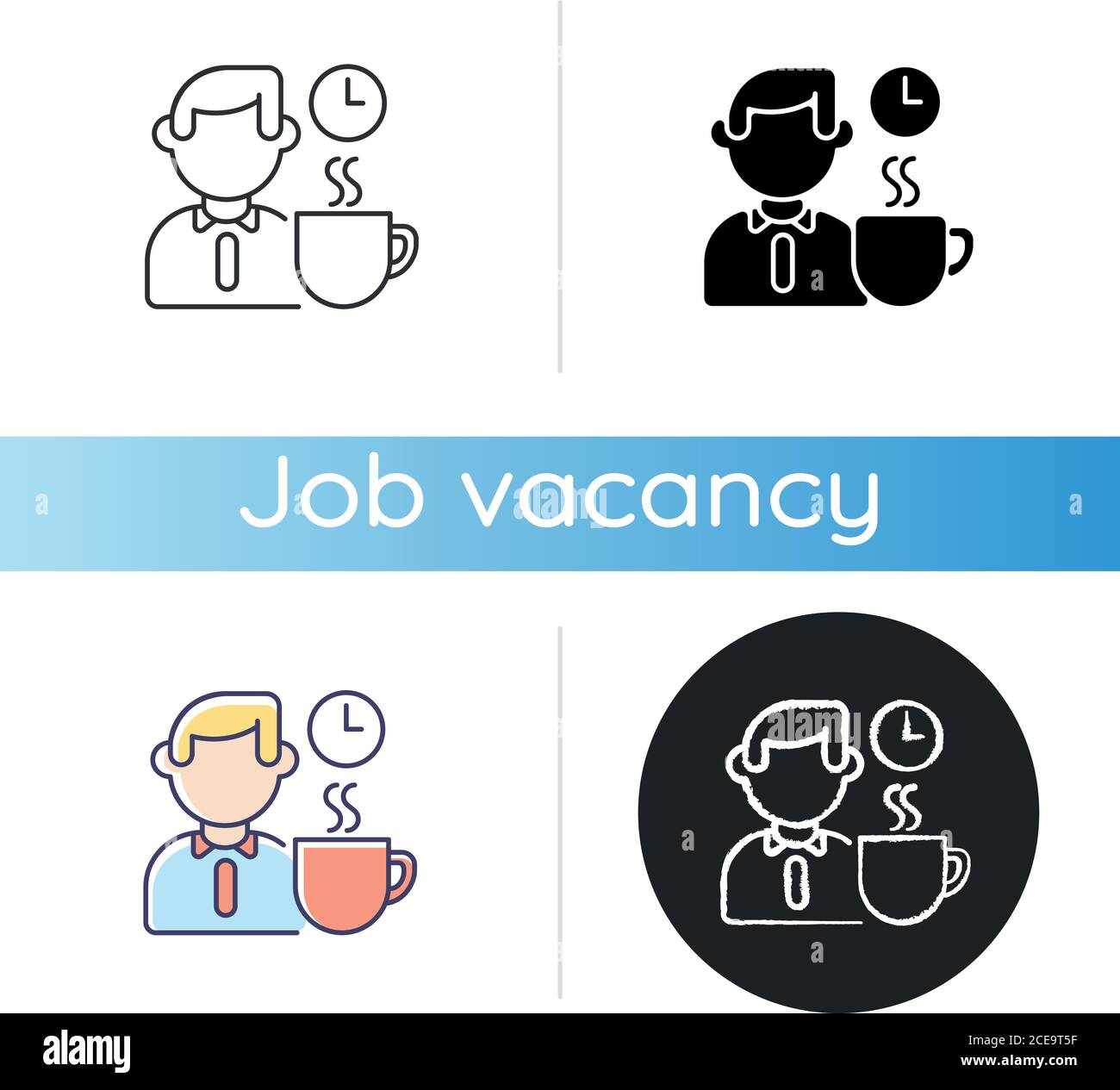 Office worker break time Stock Vector Images - Alamy