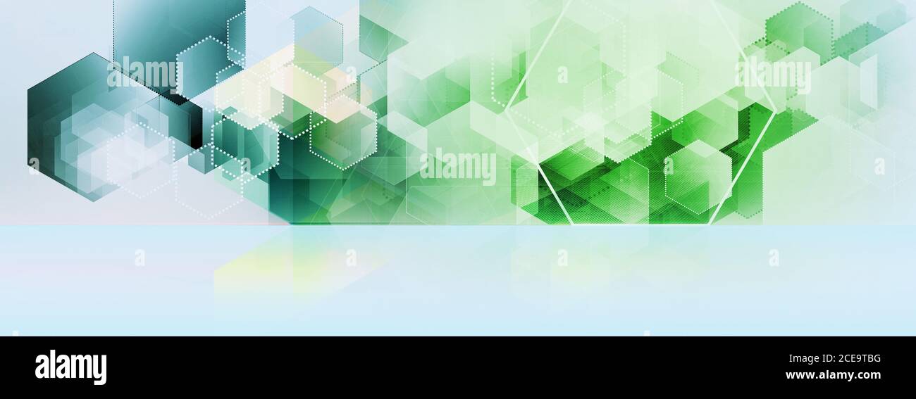 Abstract, geometric background, engineering, development green concept ...