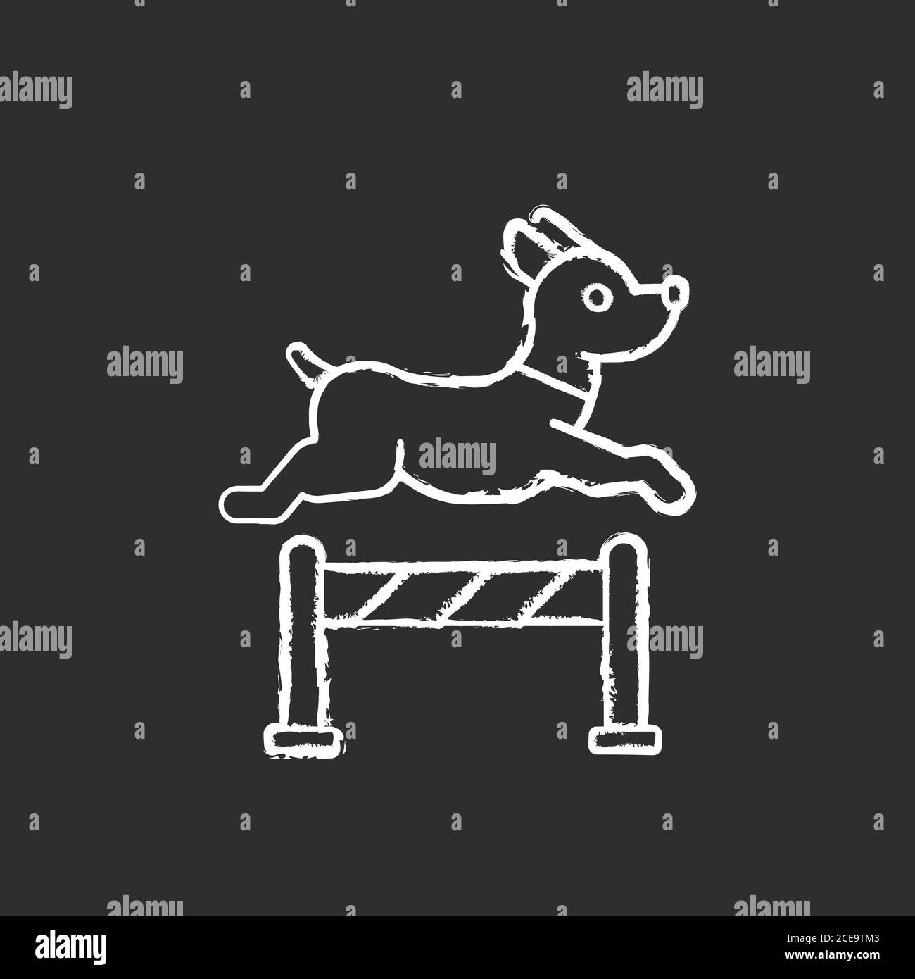 Domestic training concept black Stock Vector Images - Alamy