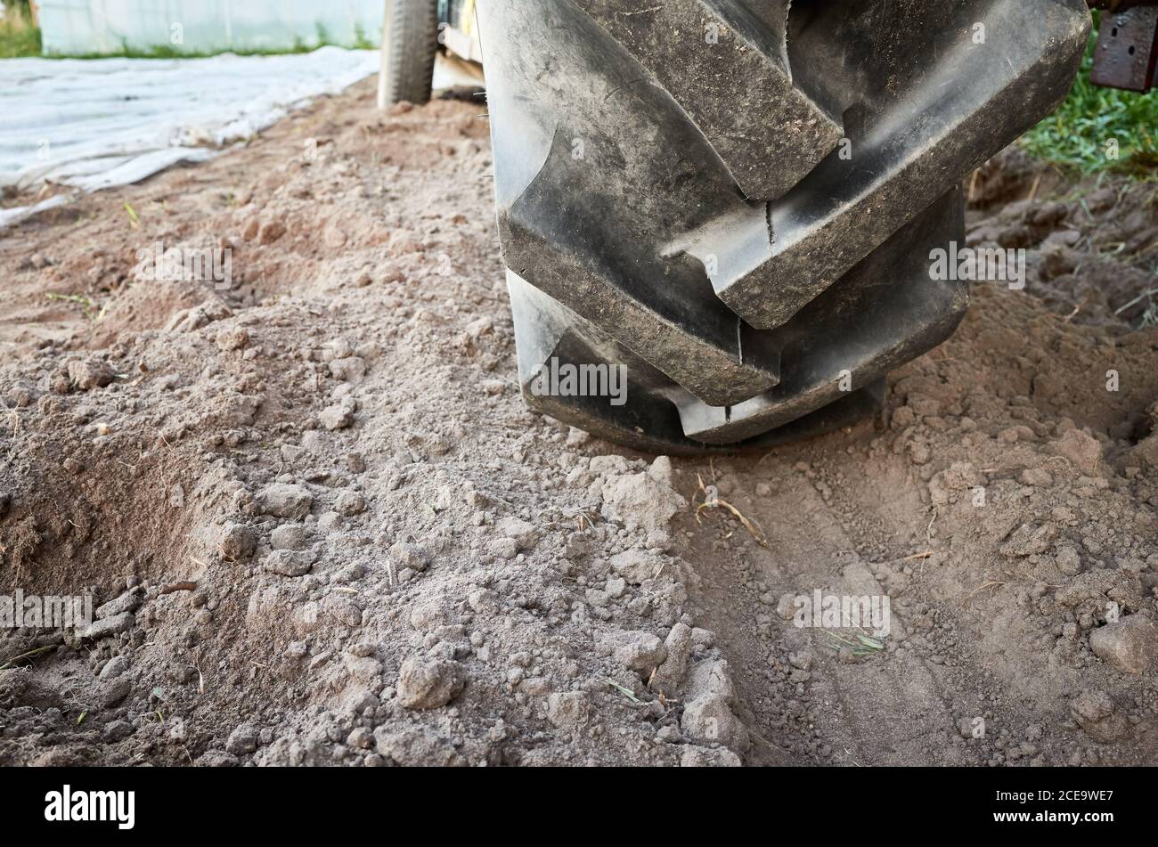 Soil tractor soil wheel hi-res stock photography and images - Alamy