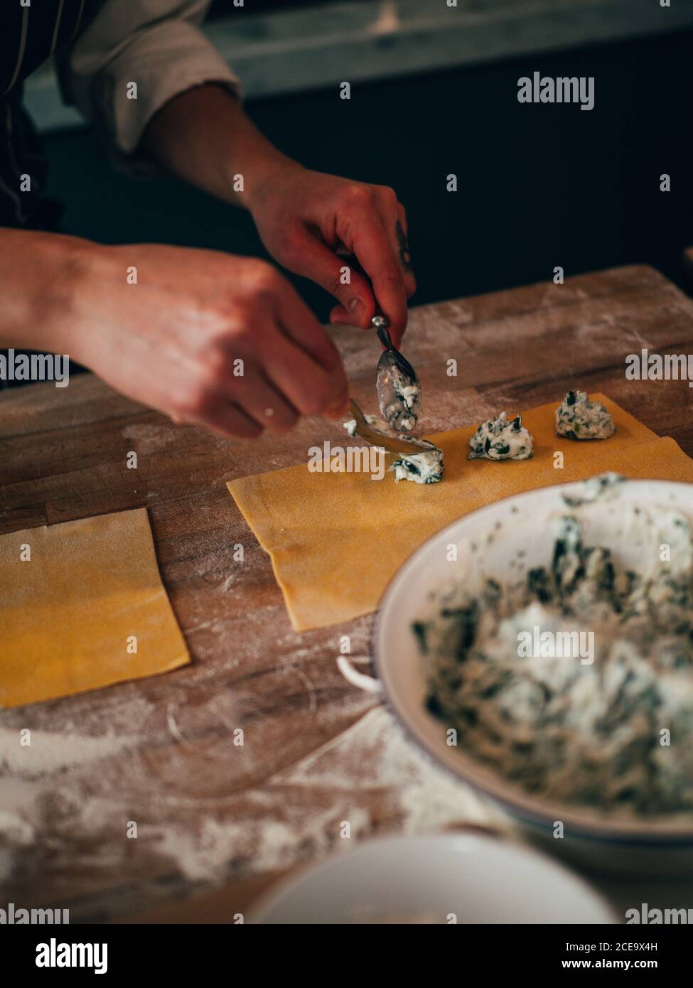 Stuffing and hands hi-res stock photography and images - Alamy