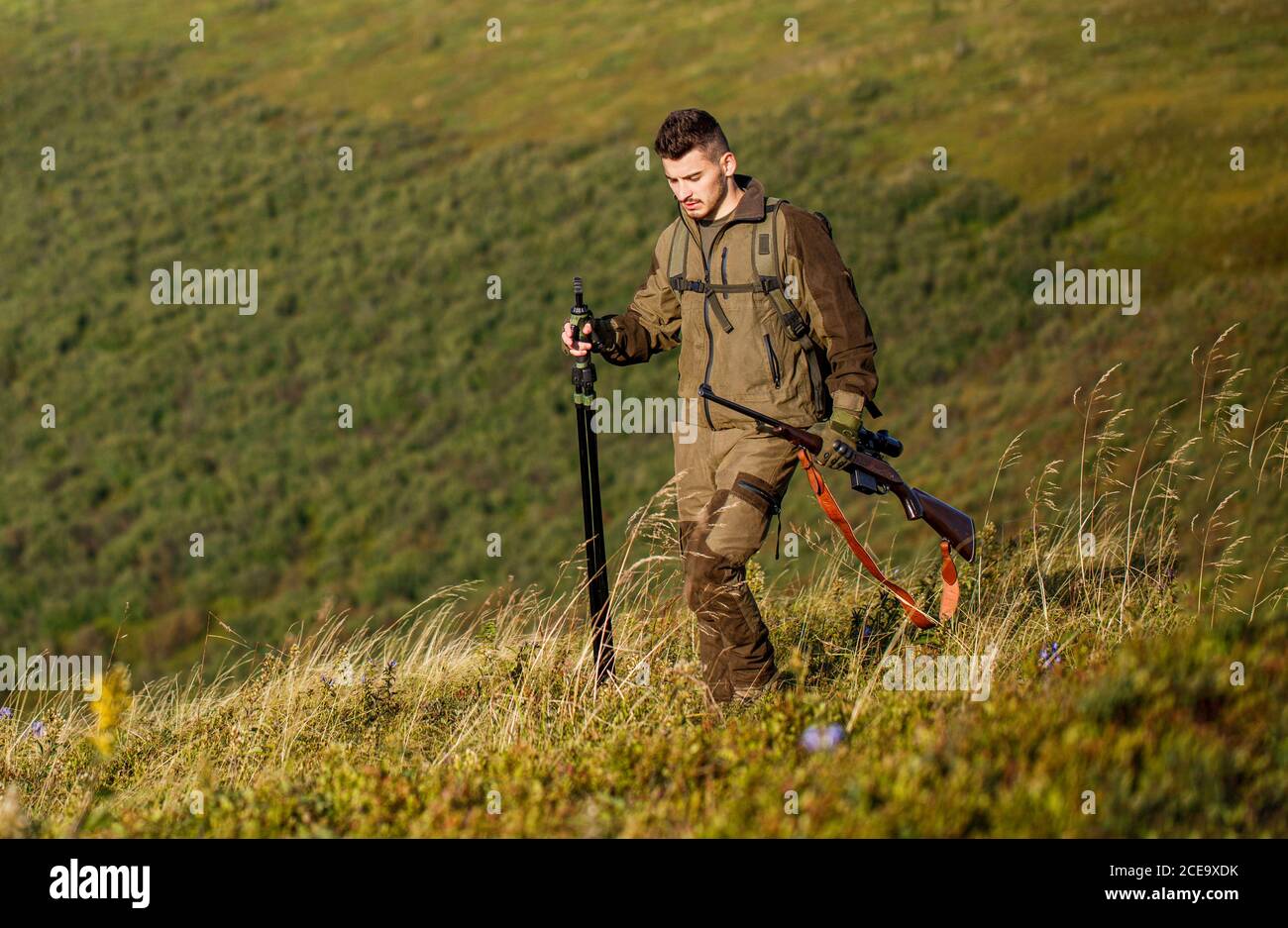 Close up of hunter aiming with gun hi-res stock photography and images ...