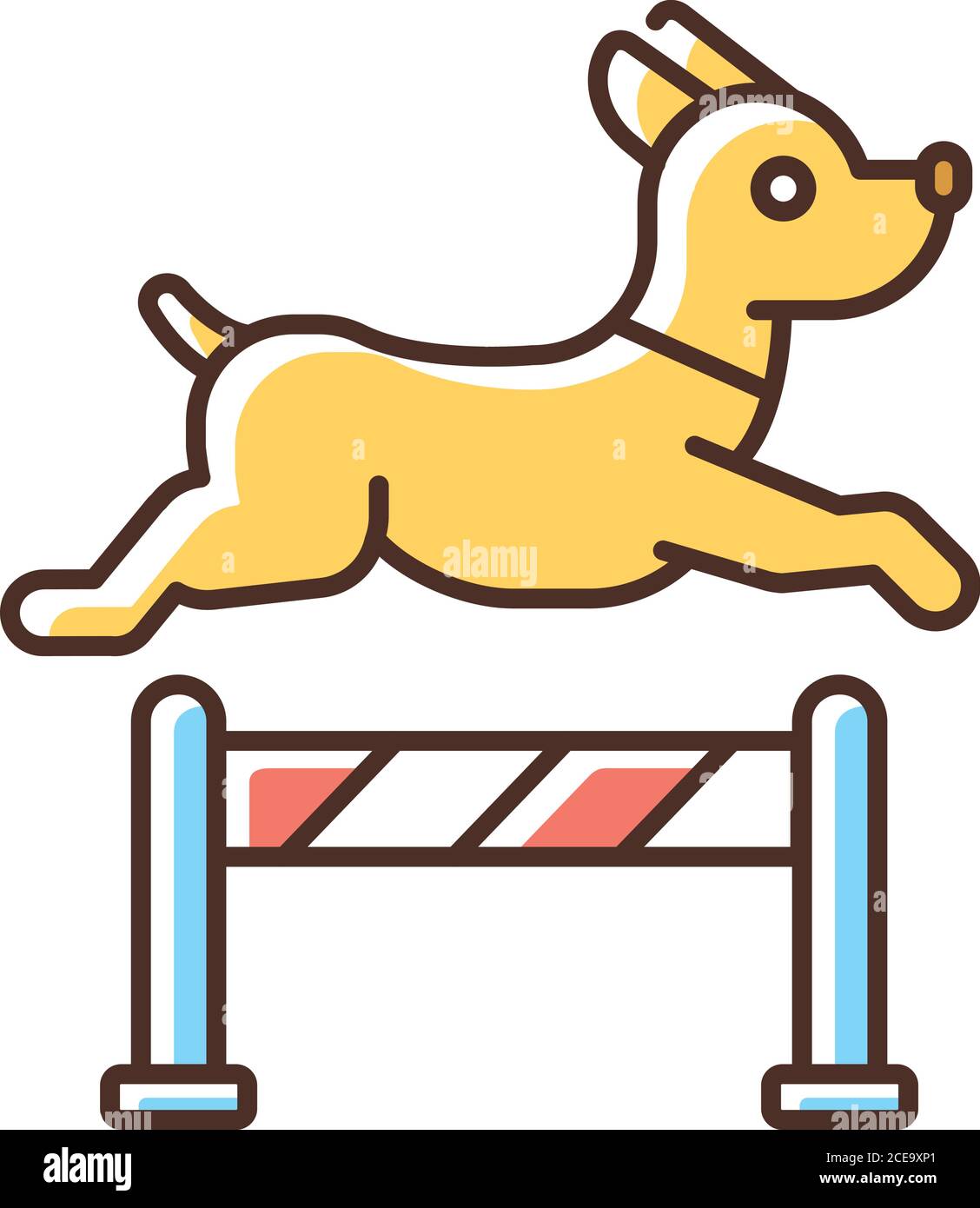 Training of service dog Stock Vector Images - Alamy