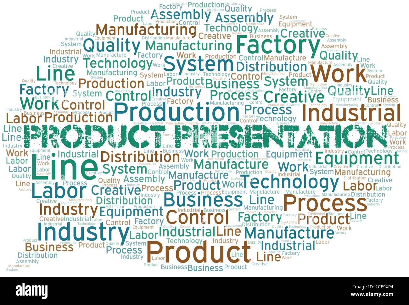 Product Presentation word cloud create with the text only Stock Vector ...