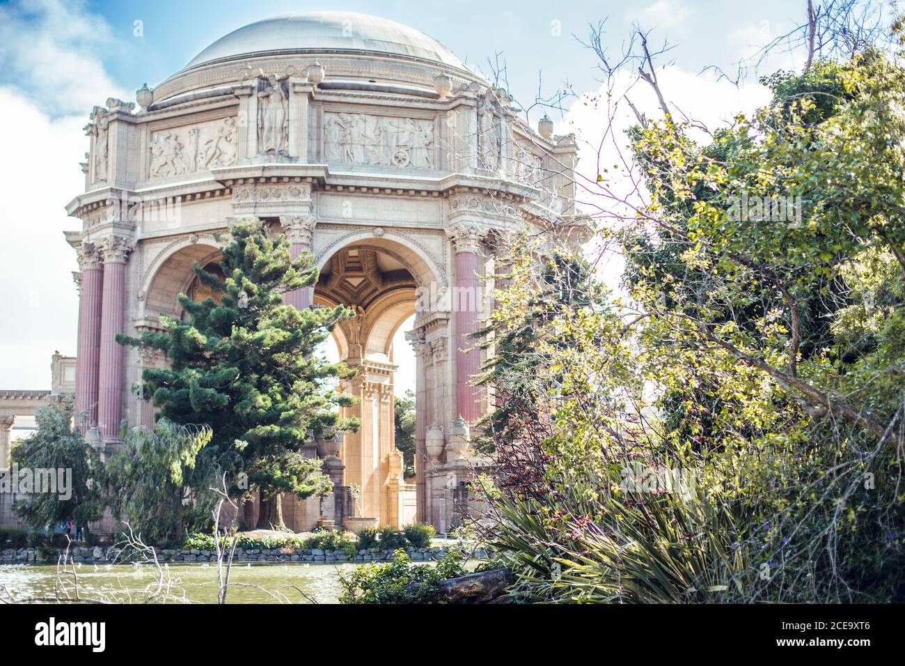 Wonderful building near water and blue sky Stock Photo - Alamy