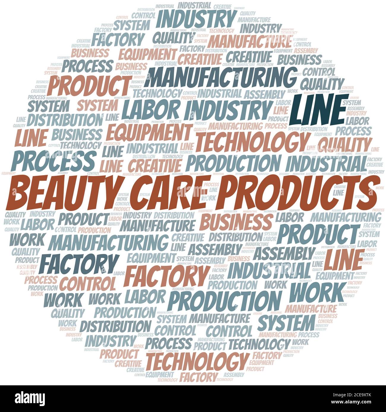 Beauty products word cloud Cut Out Stock Images & Pictures - Alamy