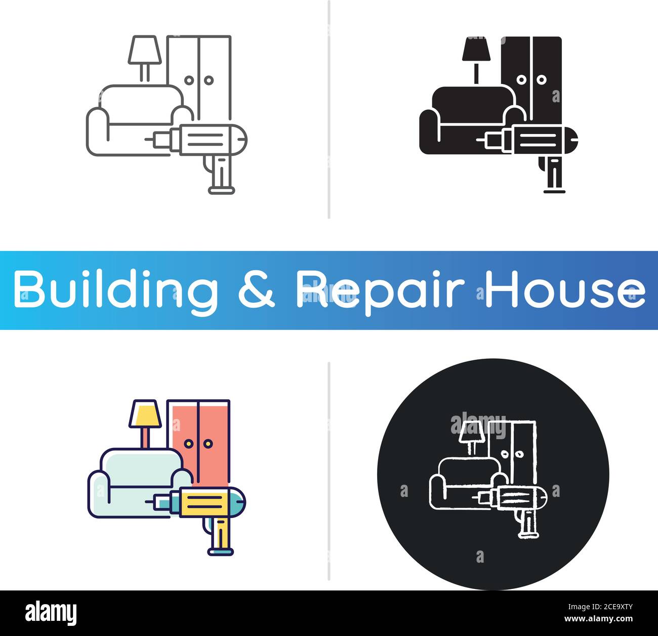 Furniture installation icon Stock Vector Image & Art - Alamy