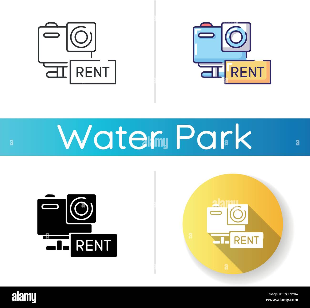 Action camera rental icon Stock Vector Image & Art - Alamy