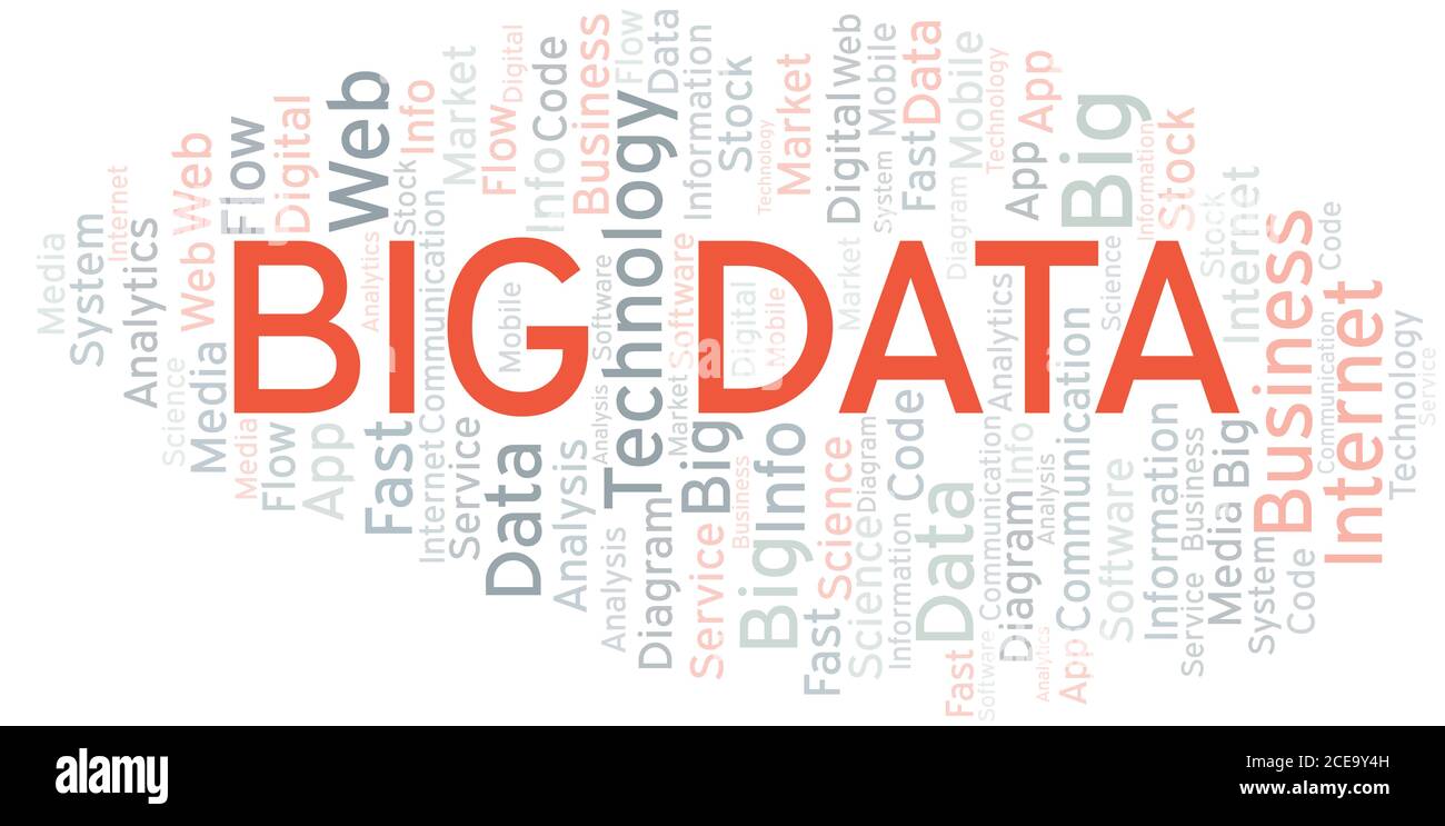 Big data word cloud Stock Vector Images - Alamy