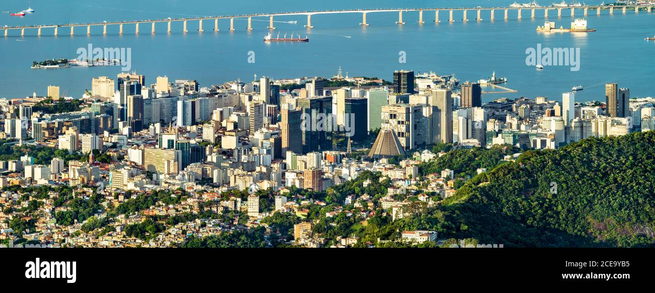 Cityscape of Downtown Rio de Janeiro in Brazil Stock Photo - Alamy