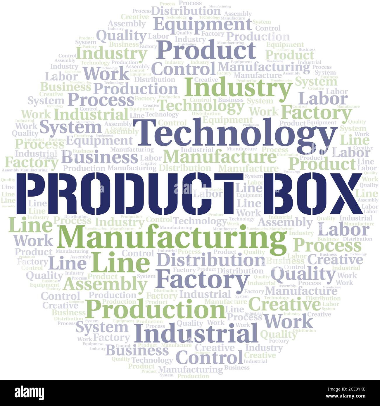 Product Box word cloud create with the text only Stock Vector Image ...