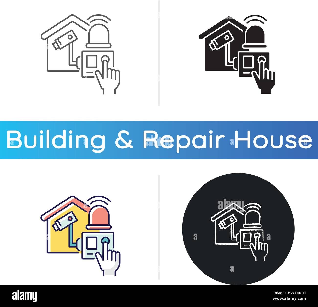 Alarm installation Stock Vector Images - Alamy