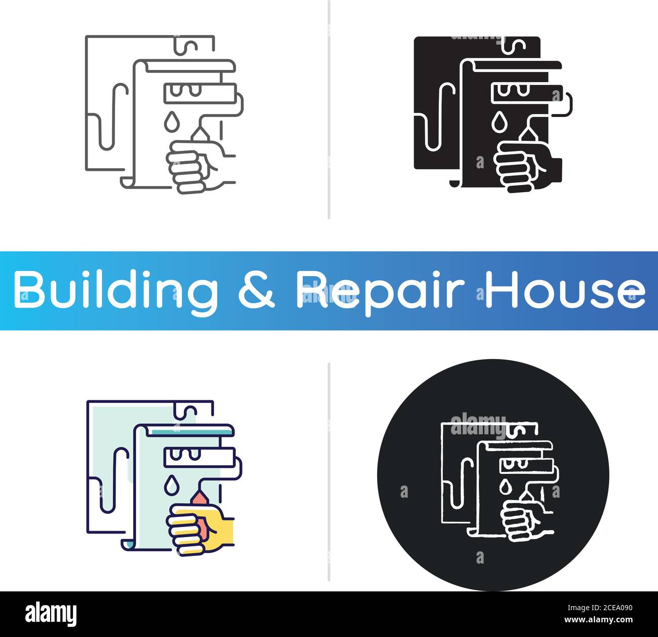 Wall painting icon Stock Vector Image & Art - Alamy