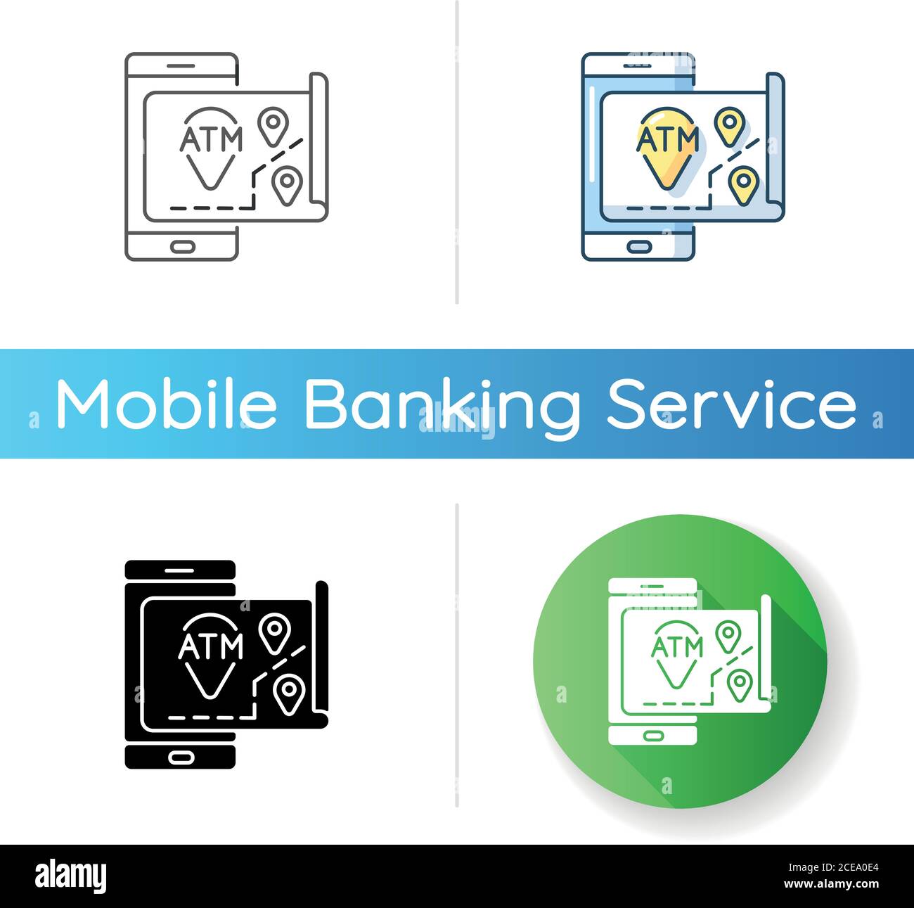 ATMs map icon Stock Vector Image & Art - Alamy