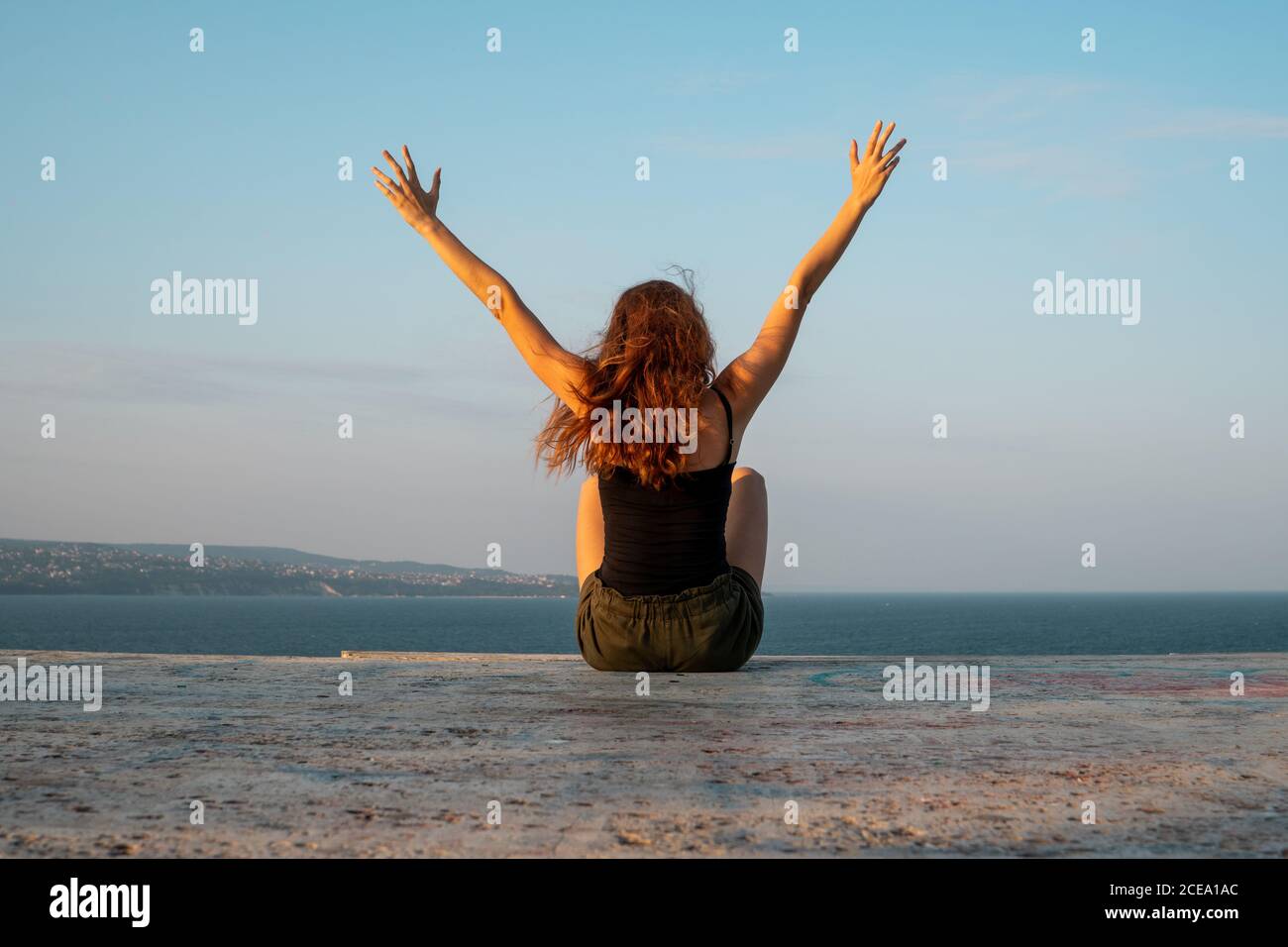 Lady admiring view hi-res stock photography and images - Alamy