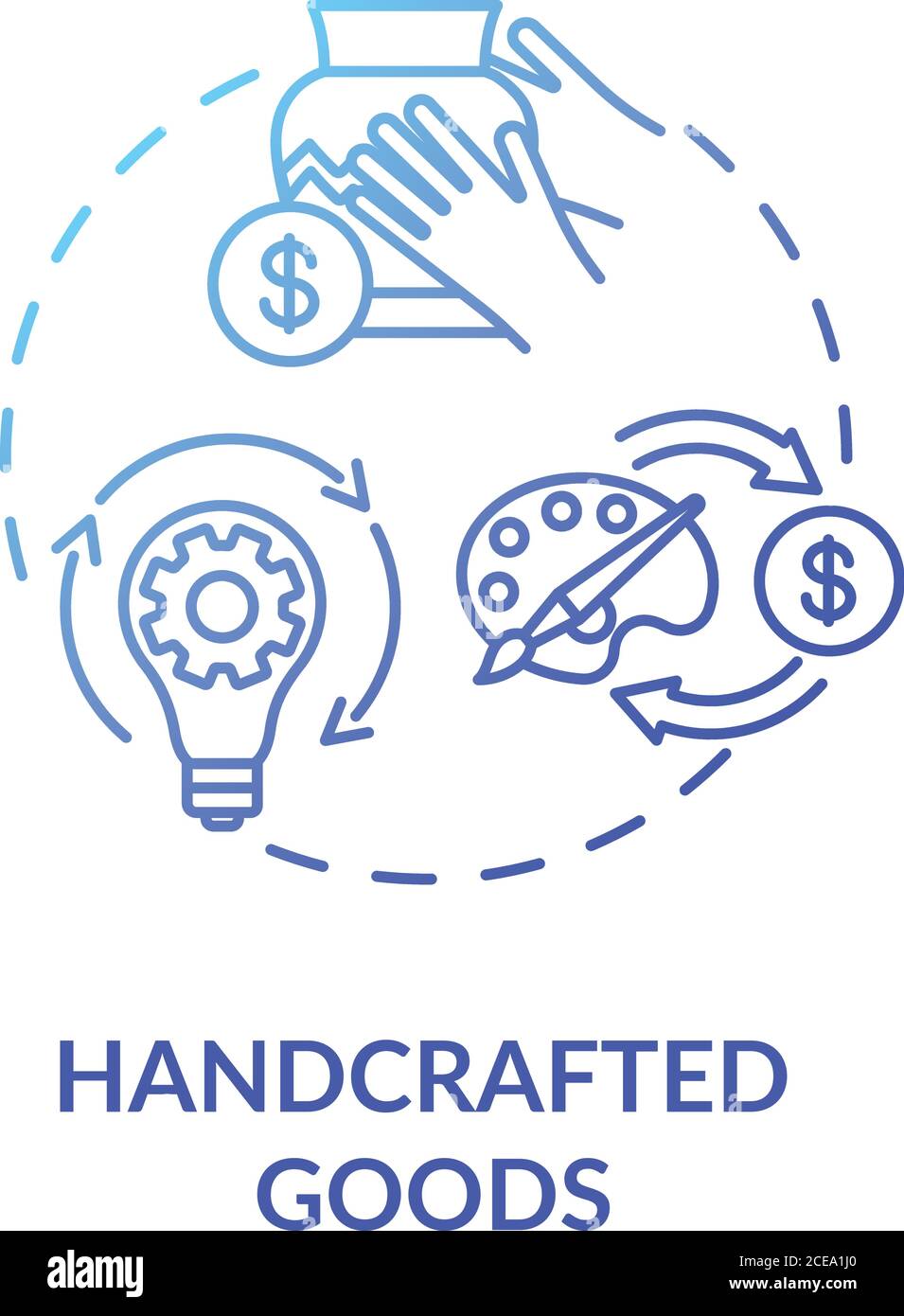 Handcrafted small Stock Vector Images - Alamy