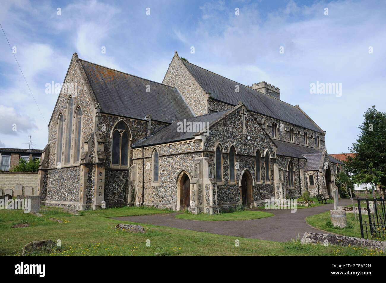 All Saints Church, Newmarket, Suffolk, is one of two medieval churches ...