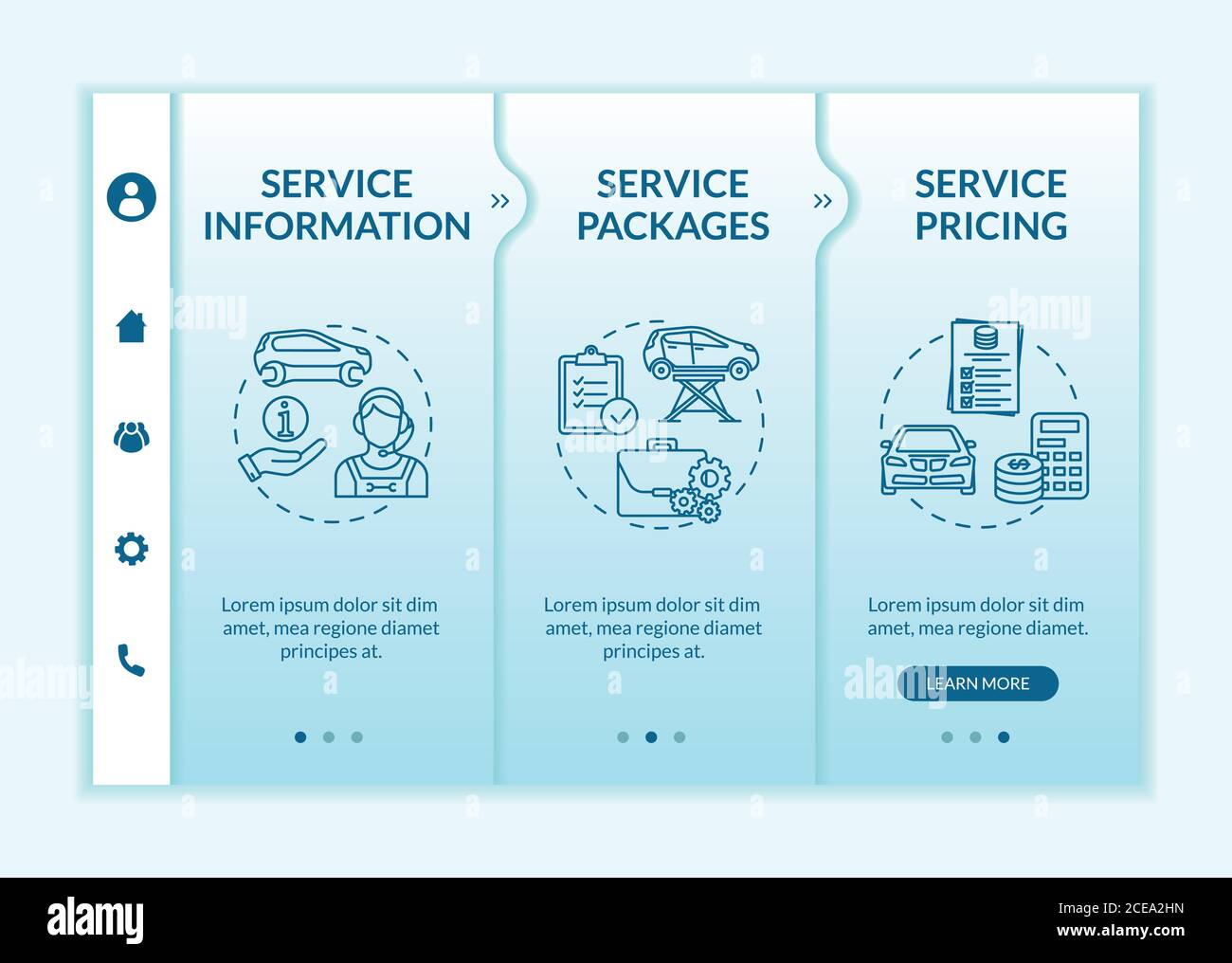 Customer support onboarding vector template Stock Vector Image & Art ...