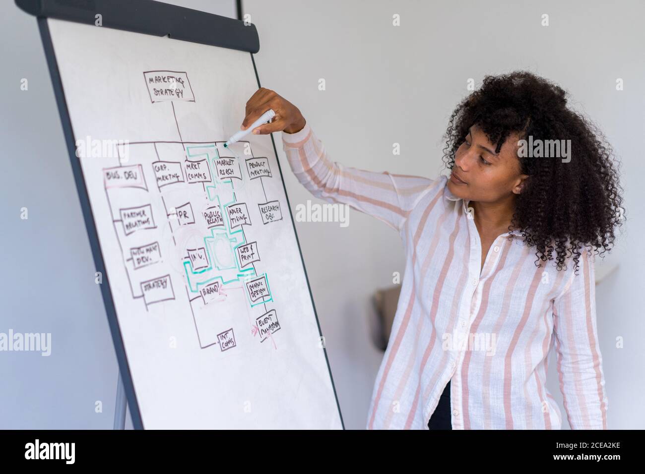 Black woman female speaking speaker presentation hi-res stock ...