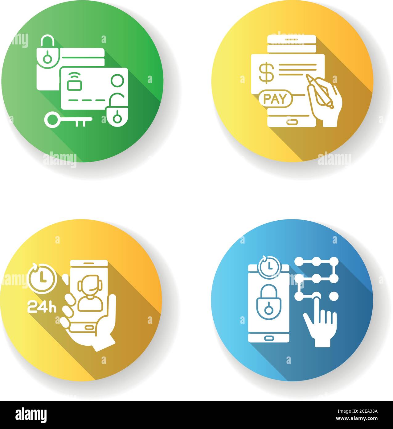 Entering credit Stock Vector Images - Alamy