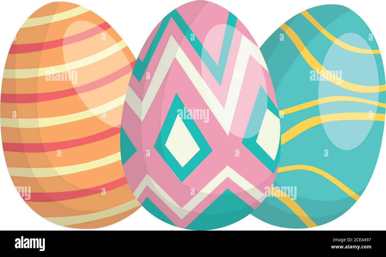 Three chicken eggs Stock Vector Images - Alamy