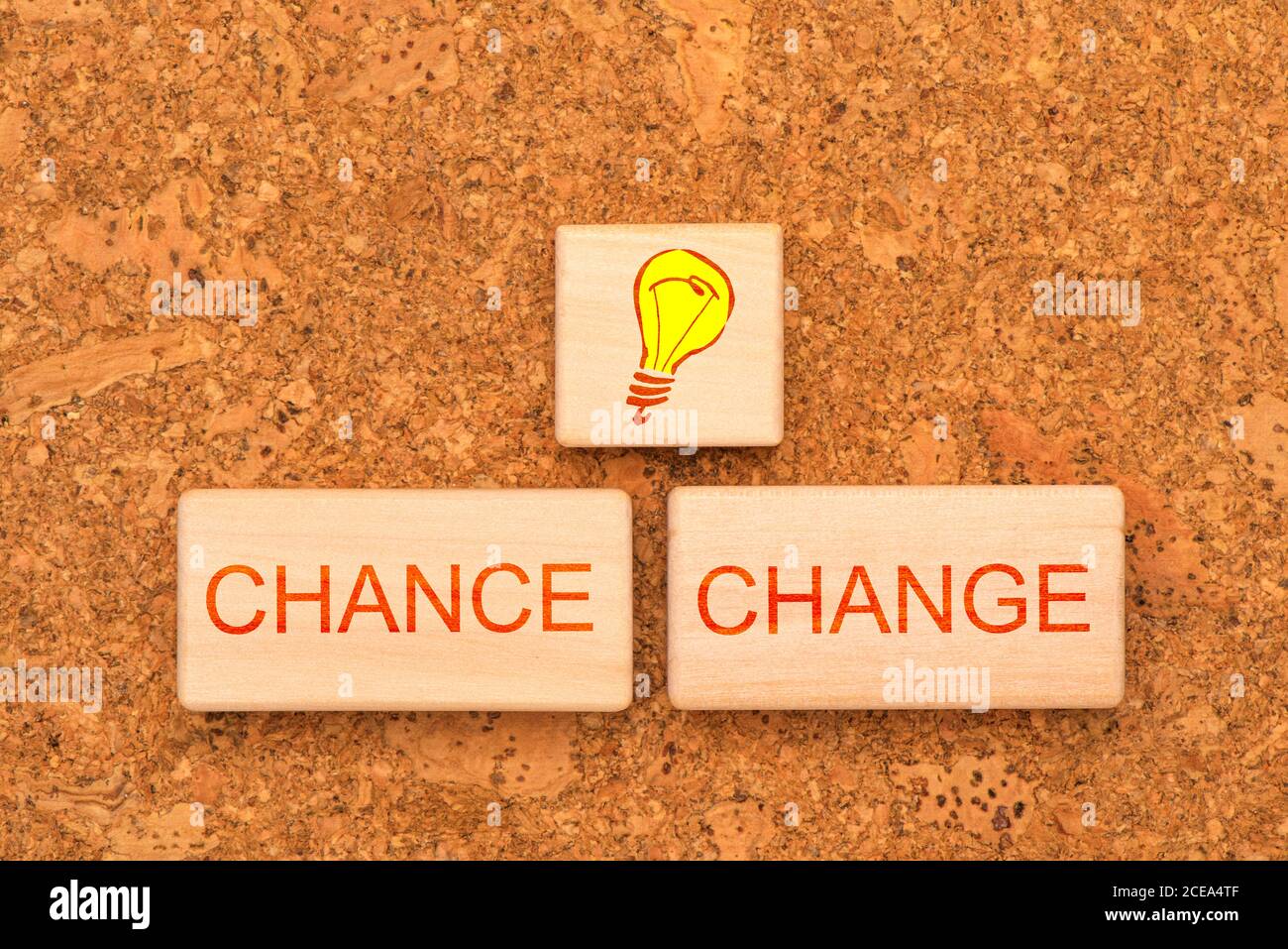 change and chance in balance Stock Photo - Alamy