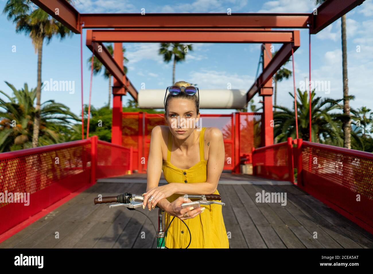Leaning on bike hi-res stock photography and images - Alamy