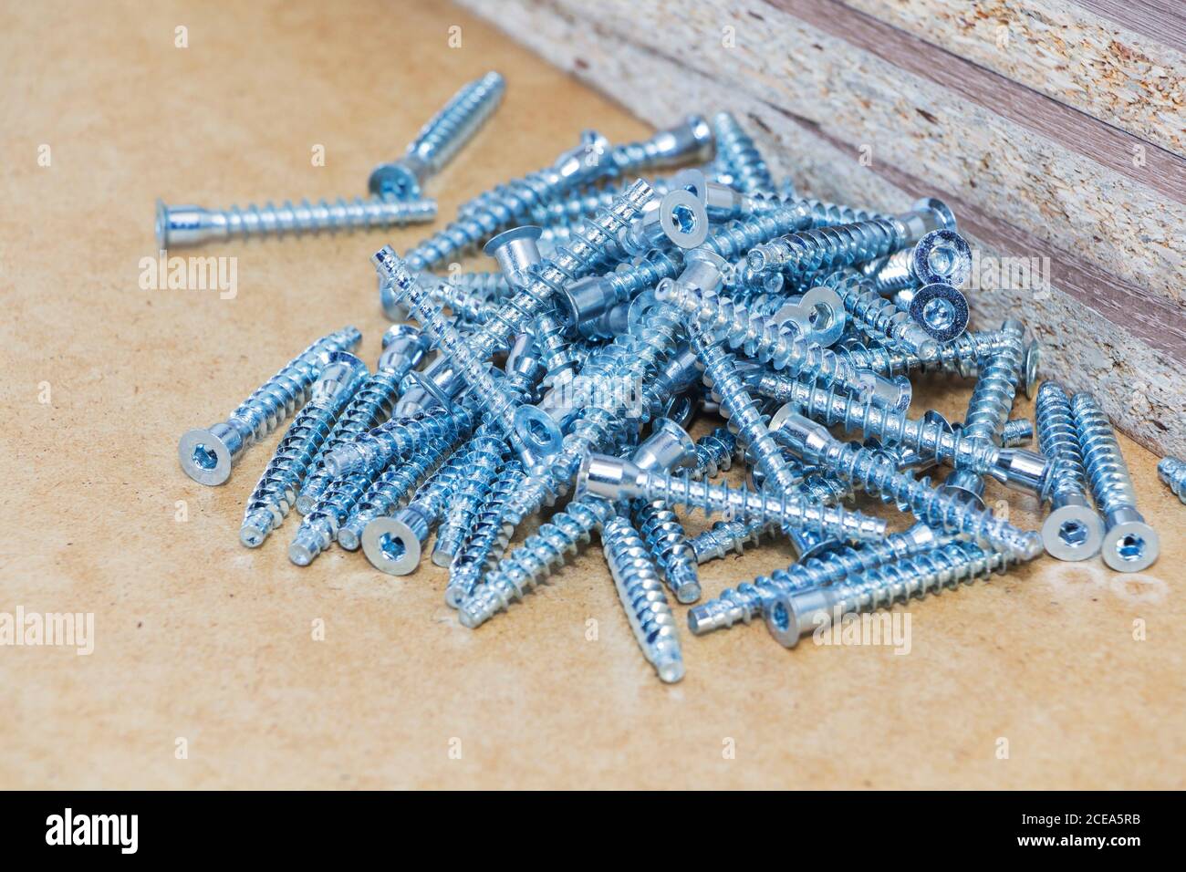 Screw-on for furniture. Metal screw. Vertical. Metal screws. Furniture ...