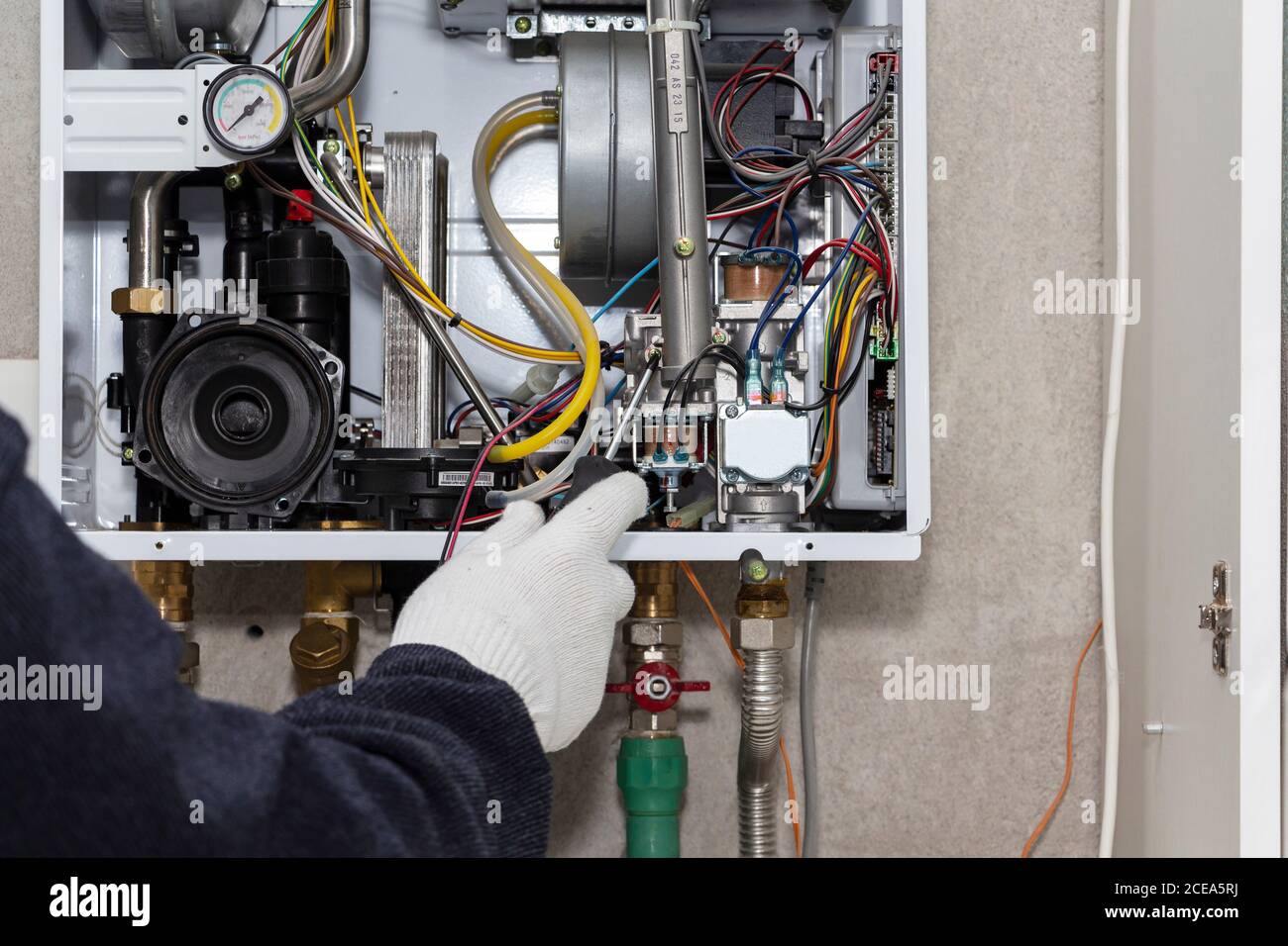 Boiler repair hi-res stock photography and images - Alamy