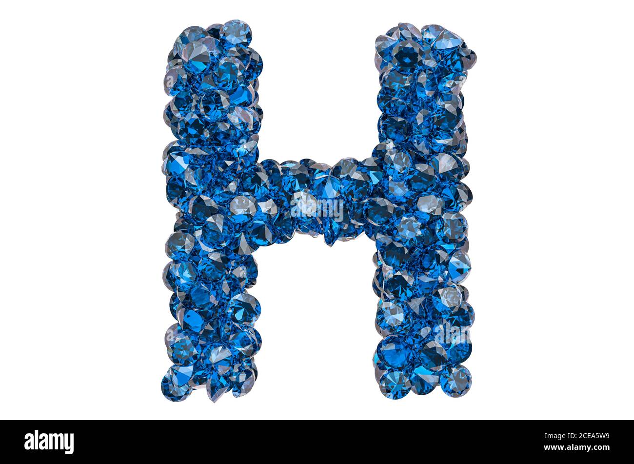 The Letter H In Diamonds