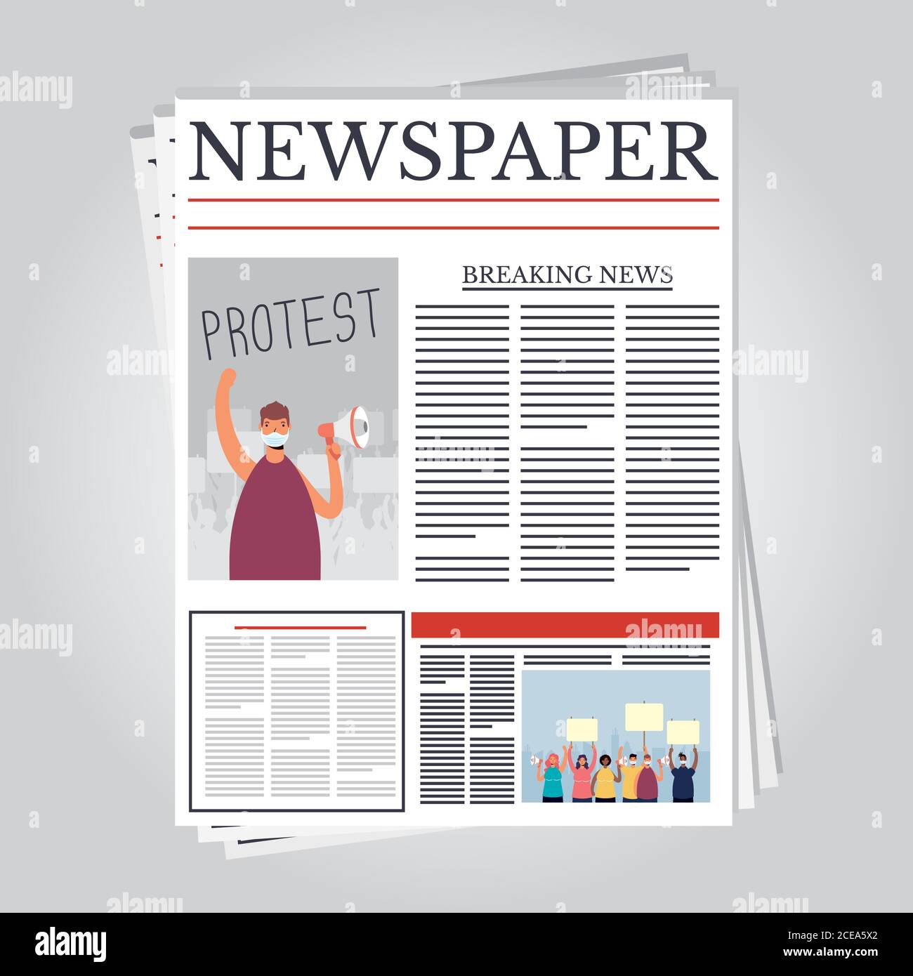 news paper communication isolated icon vector illustration design Stock ...